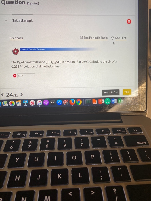 Solved Question (1 point) 1st attempt Feedback İl See | Chegg.com