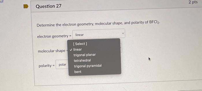 Solved Determine the electron aonmetrvamolecularshans, and | Chegg.com
