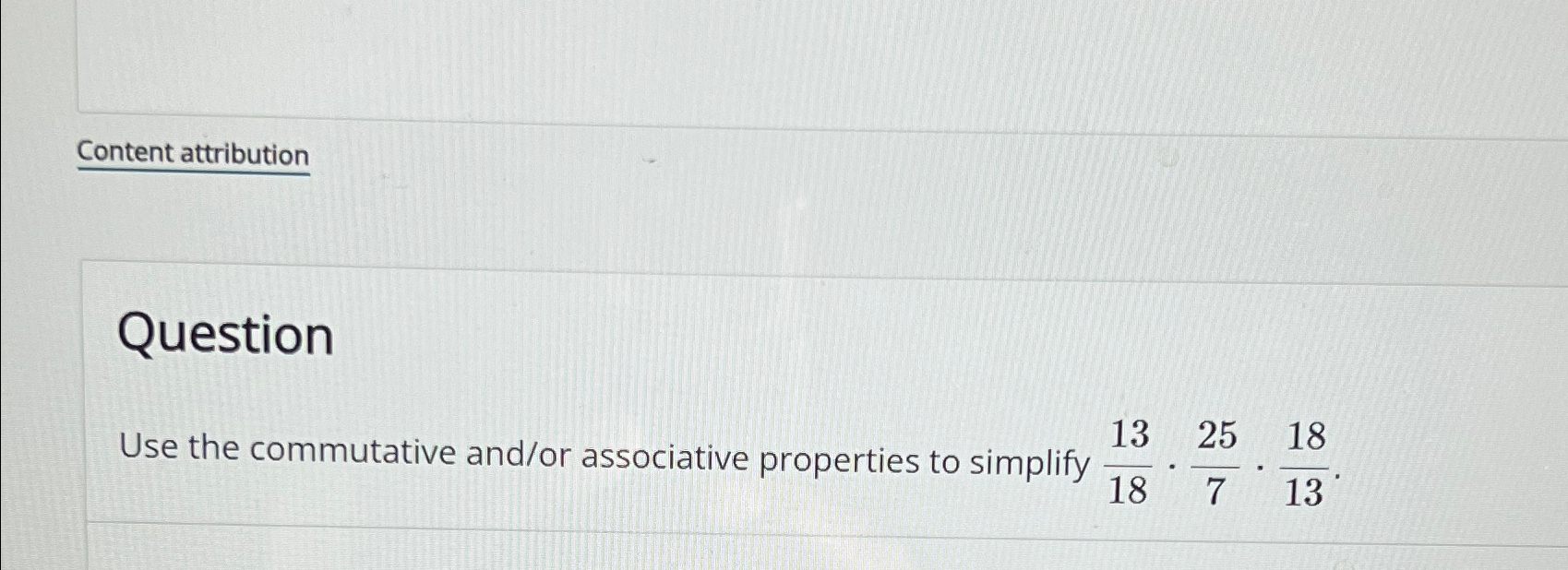 Solved Content attributionQuestionUse the commutative and/or | Chegg.com