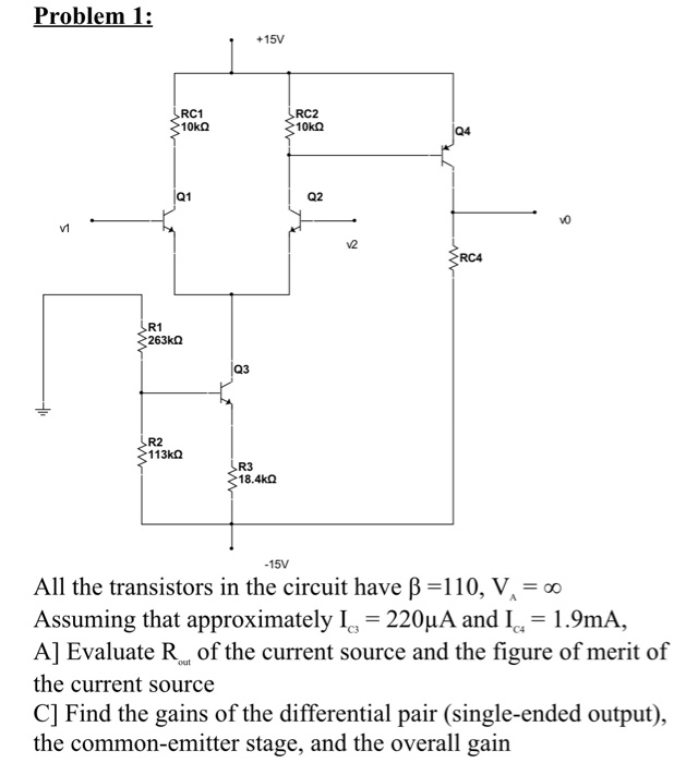 Solved Problem 1: +15V SRC1 10kg SRC2 1020 RC4 SR3 318.40 | Chegg.com