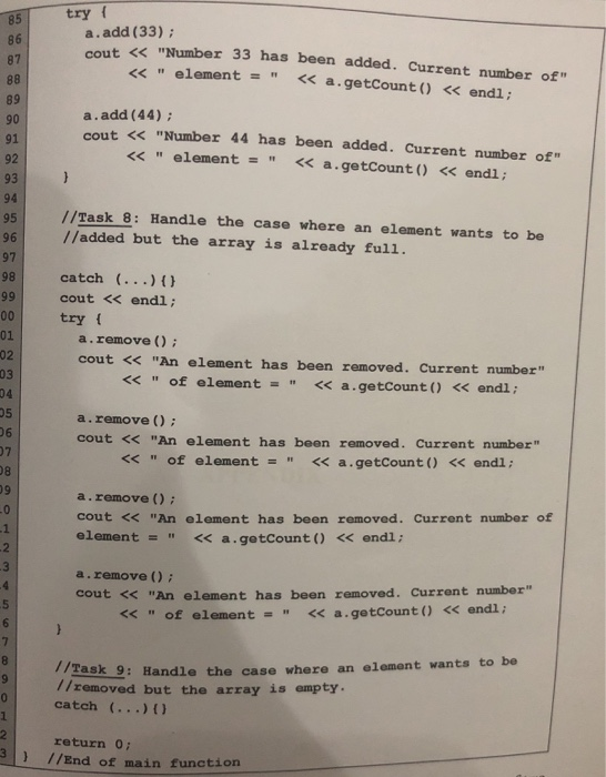 Solved Program 10.7 is intended to perform array | Chegg.com