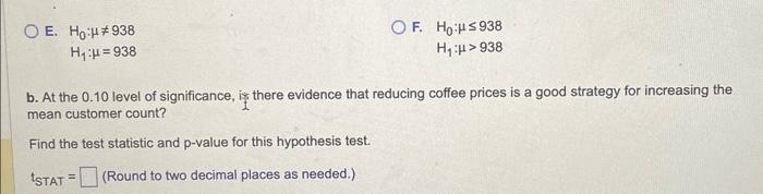 Solved The per-store daily customer count (i.e., the mean | Chegg.com