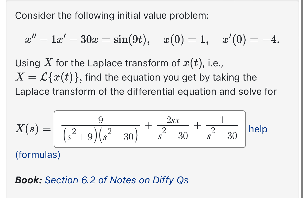 Consider the following initial value | Chegg.com