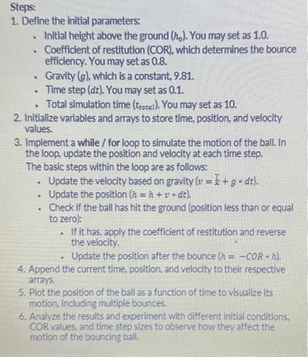 Solved When a ball is dropped from a certain height above a | Chegg.com