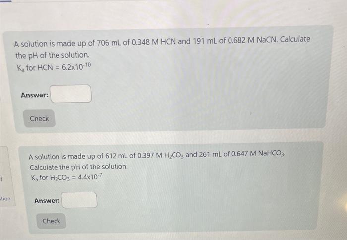 Solved ED HW 36 Questions - buffers (due 10/25) What is the | Chegg.com
