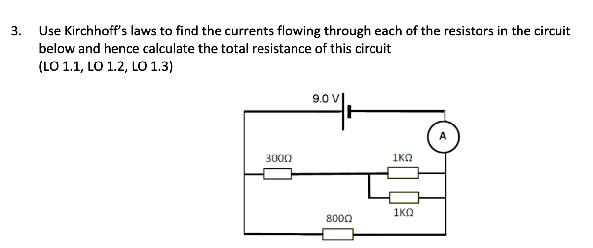 Solved Use Kirchhoff's laws to find the currents flowing | Chegg.com