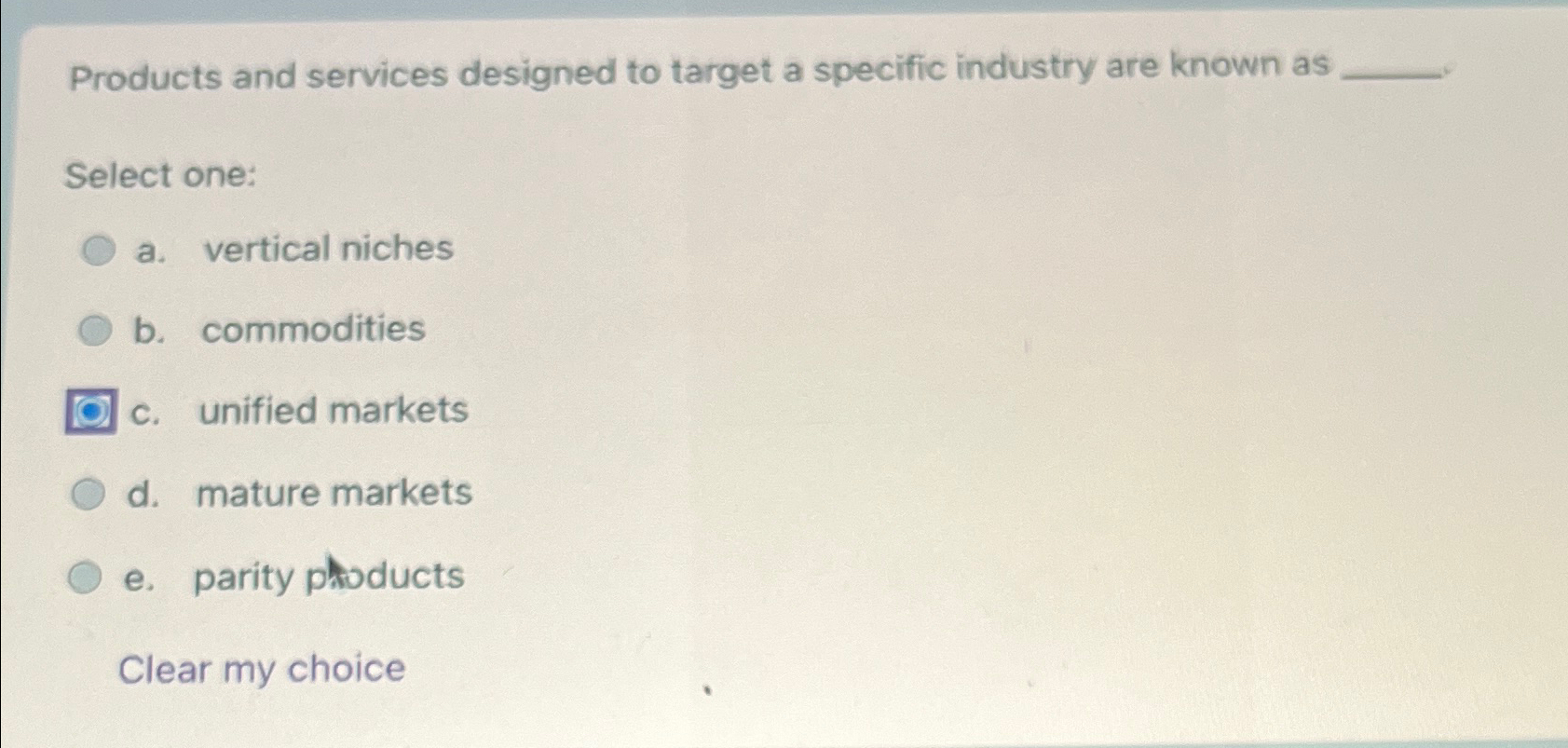 Solved Products and services designed to target a specific | Chegg.com