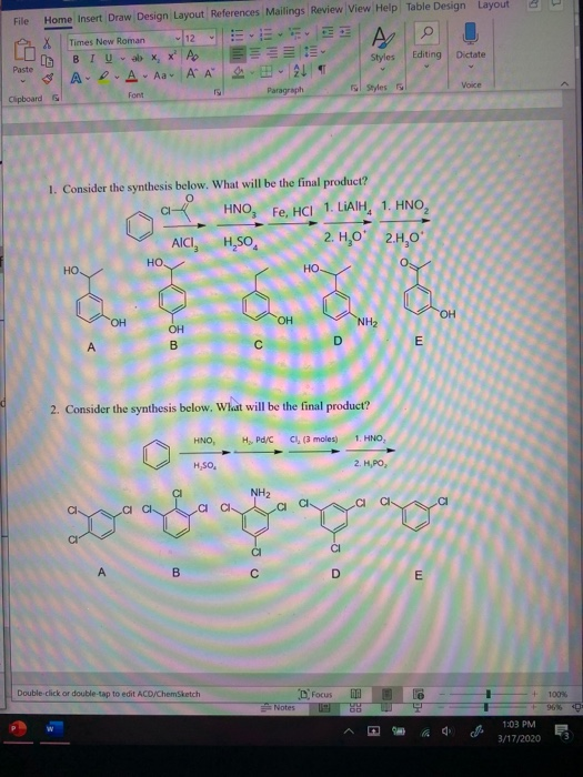 Solved File Home Insert Draw Design Layout References | Chegg.com