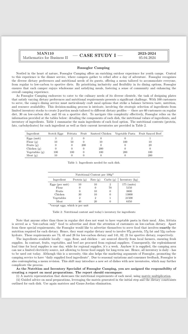 Nestled in the heart of nature, Fossoglor Camping | Chegg.com