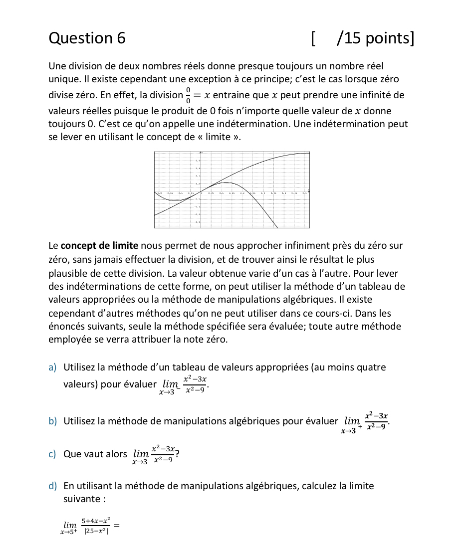 Solved Question 6[ /15 ﻿points]Une division de deux nombres | Chegg.com