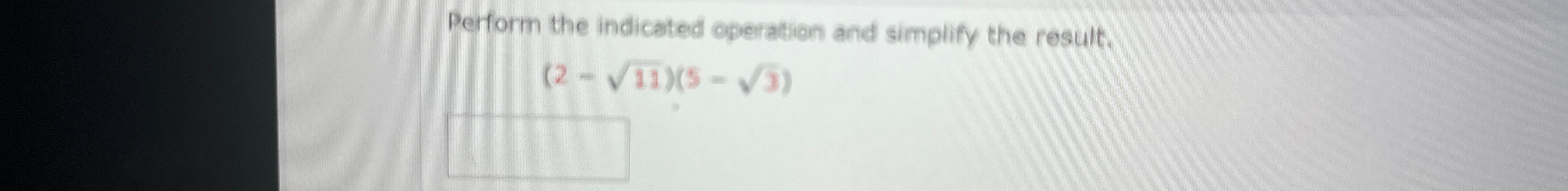 Solved Perform the indicated operation and simplify the | Chegg.com