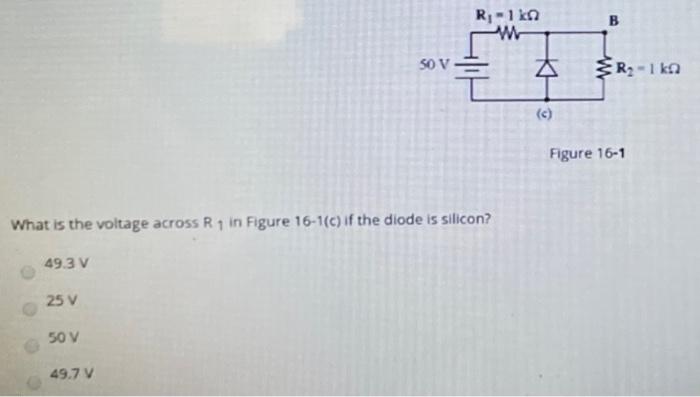 Solved Figure 16-1 What is the voltage across R1 in Figure | Chegg.com