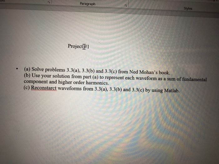 Paragraph Styles Project]#1 (a) Solve problems | Chegg.com