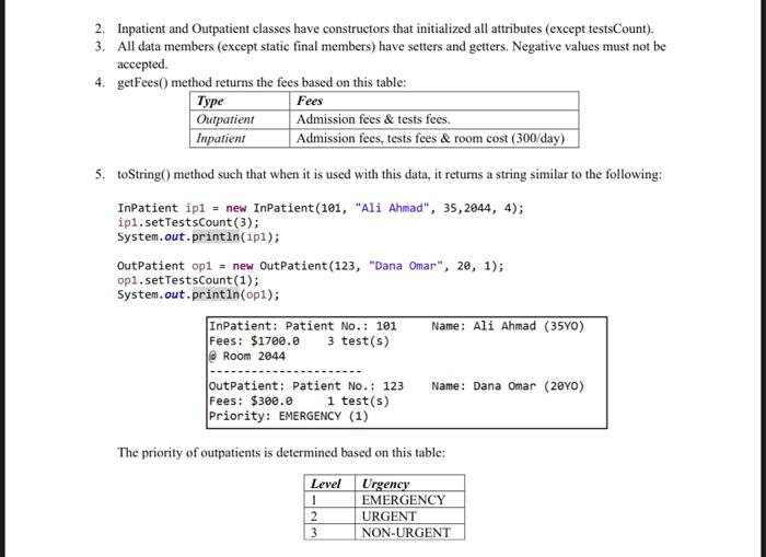 Solved In a hospital system, consider the class diagram | Chegg.com