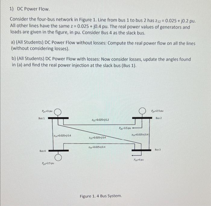 Solved Notice the slack Bus is 4. The slack bus also gets | Chegg.com