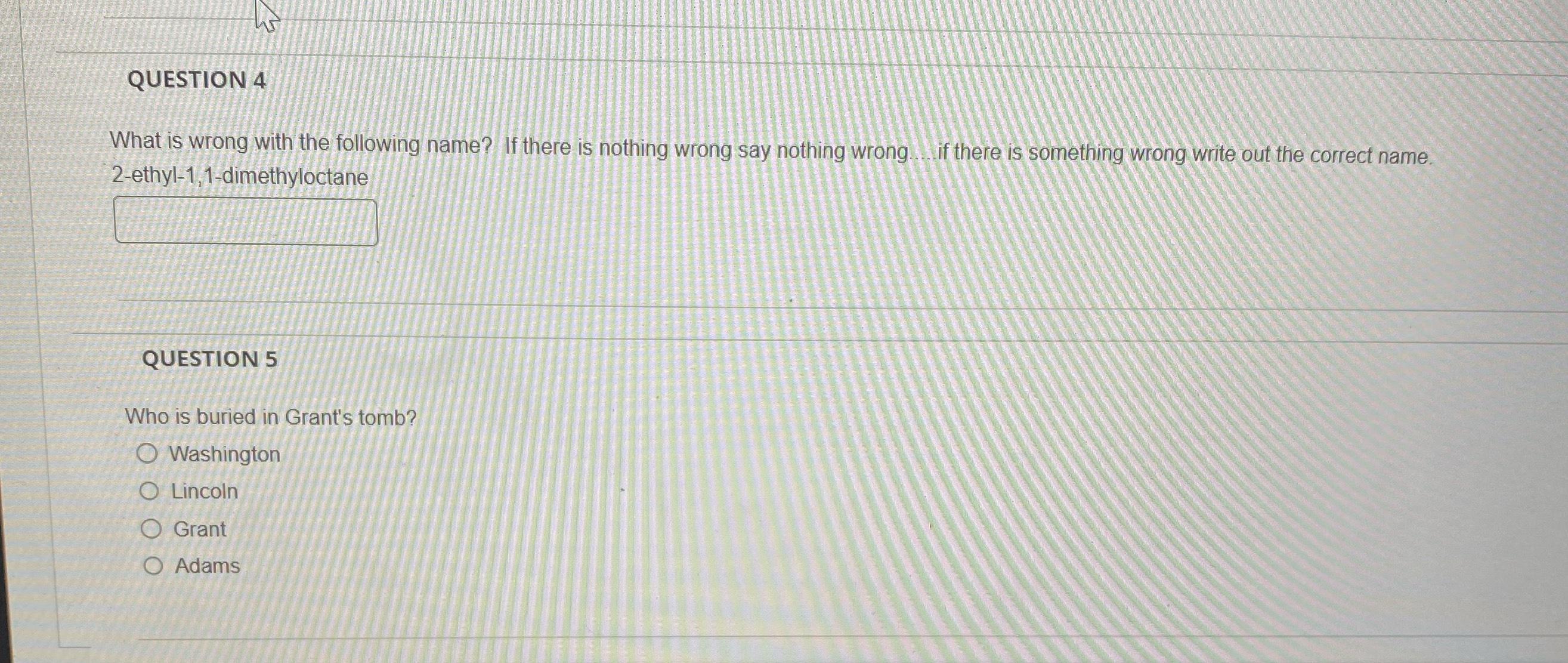 Solved QUESTION 4What is wrong with the following name? If | Chegg.com