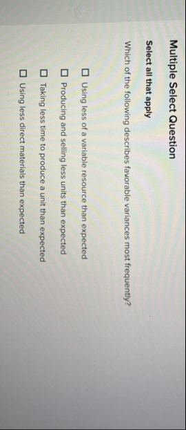 Solved Multiple Select QuestionSelect all that applyWhich of | Chegg.com