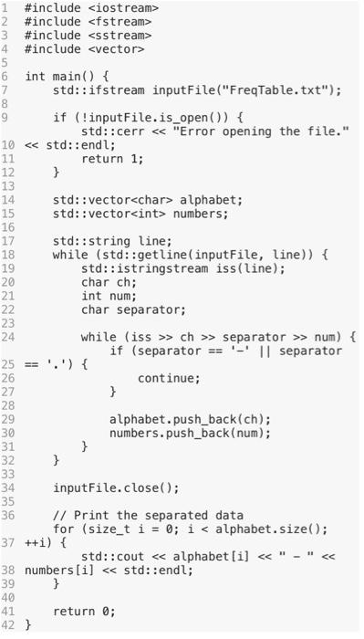 Solved USING C++: Could anywone rework the following code to | Chegg.com