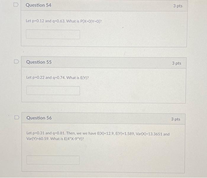 Solved J. Two Random Variables Let X be a random variable | Chegg.com