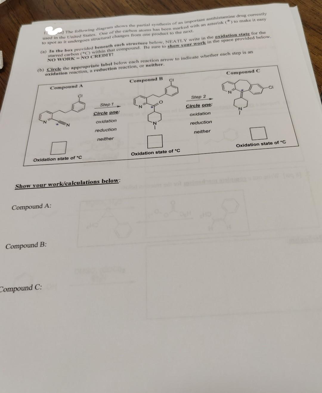Solved -5] The following diagram shows the partial synthesis | Chegg.com