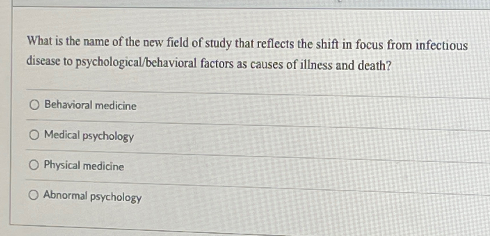 Solved What is the name of the new field of study that | Chegg.com