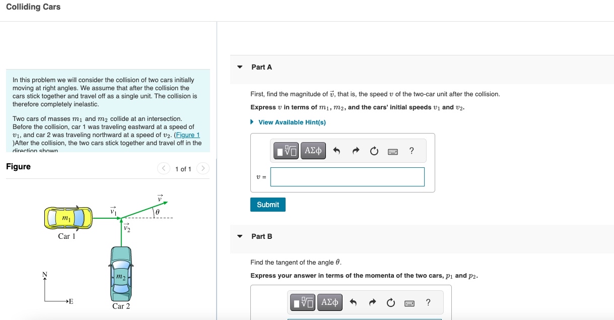 Solved Colliding CarsIn this problem we will consider the | Chegg.com Solved Colliding CarsIn this problem we will consider the | Chegg.com