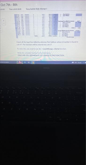 Court all the lezal feers bifed ty attornev Ton | Chegg.com