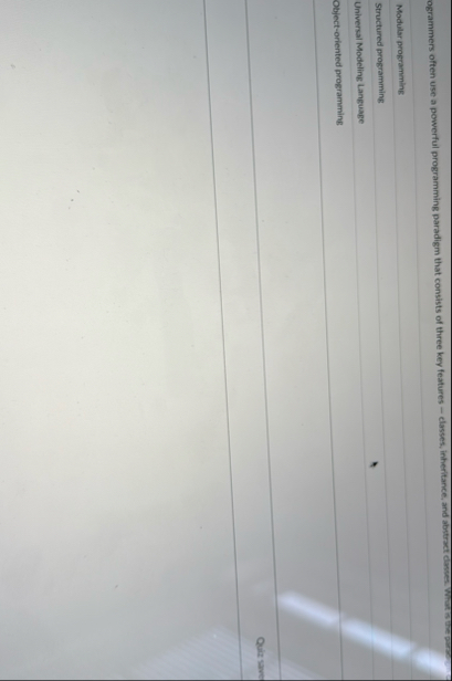 Solved ogrammers often use a powerful programming paradigm | Chegg.com