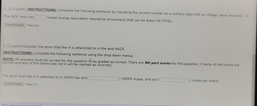 Solved Imagine the ion AZX, where the central atom A is an | Chegg.com