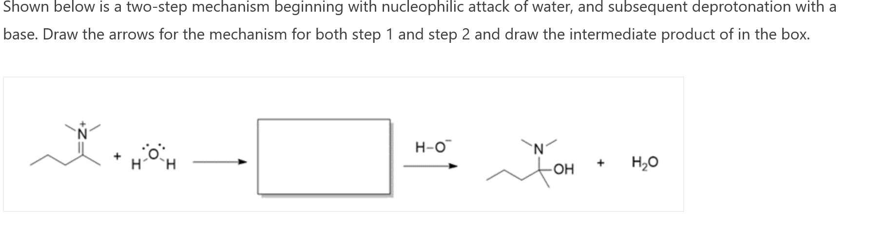 Solved Shown below is a two-step mechanism beginning with | Chegg.com