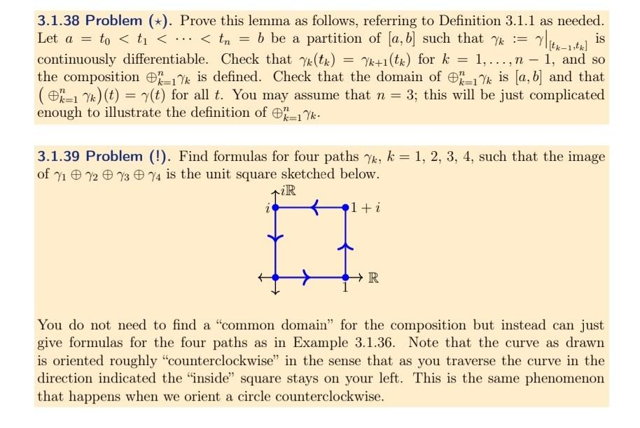 Solved 3.1.38 Problem (⋆). Prove this lemma as follows, | Chegg.com