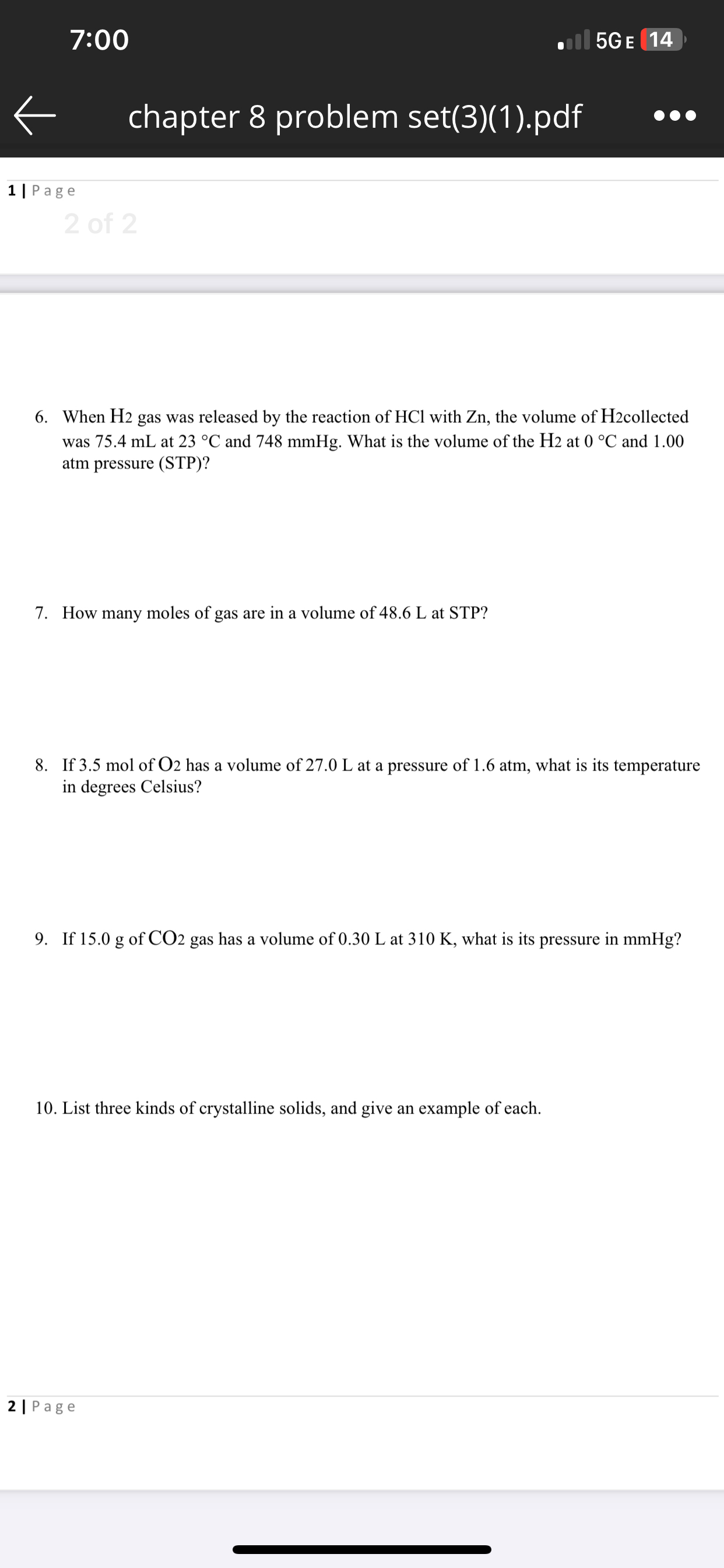 Solved 7:005GE14chapter 8 ﻿problem set(3)(1).pdf1 | ﻿P a g | Chegg.com