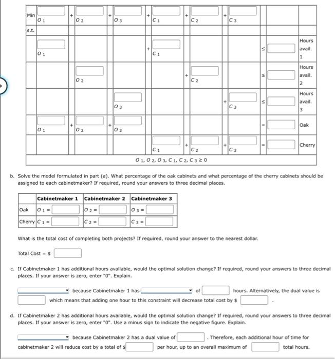 Solved Georgia Cabinets manufactures kitchen cabinets that | Chegg.com