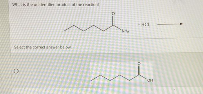 Solved What is the unidentified product of the reaction? + | Chegg.com