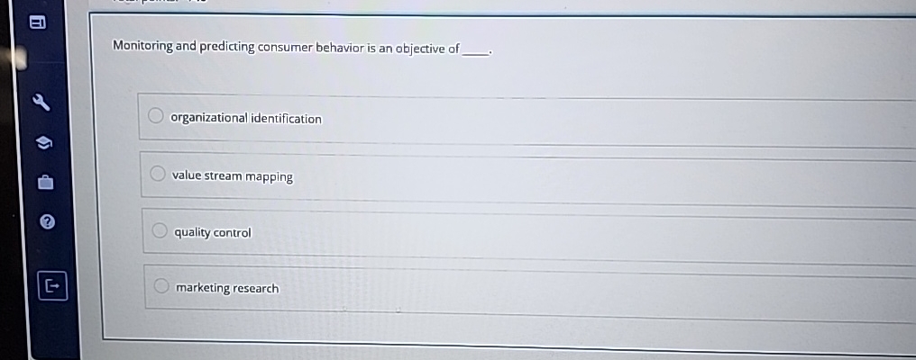 Solved Monitoring and predicting consumer behavior is an | Chegg.com