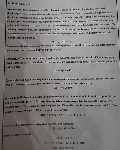 Solved Problem StatementYou work for a large tech company | Chegg.com