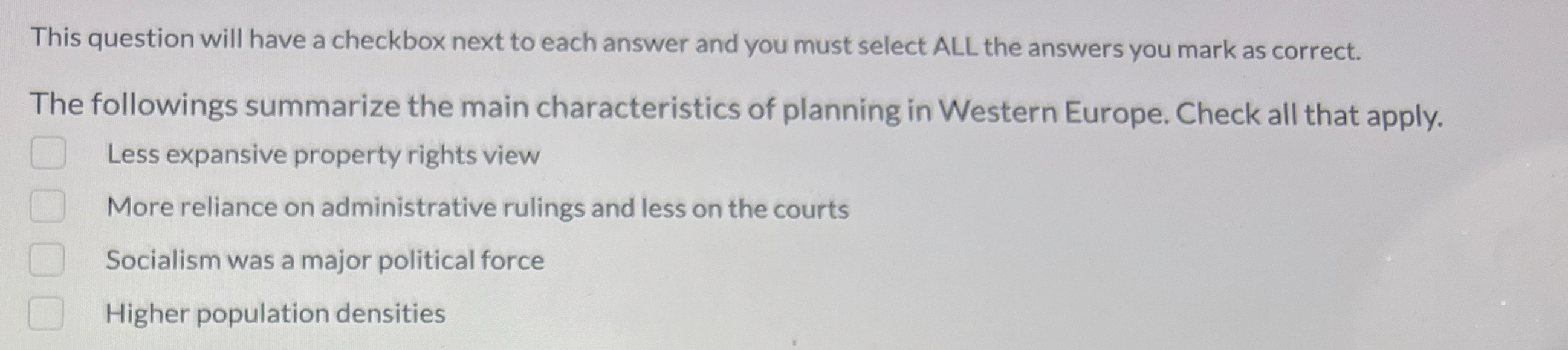 Solved This question will have a checkbox next to each | Chegg.com