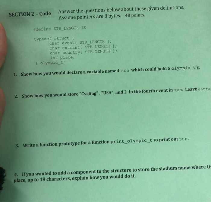 Solved Section 2 Code Answer The Questions Below About 