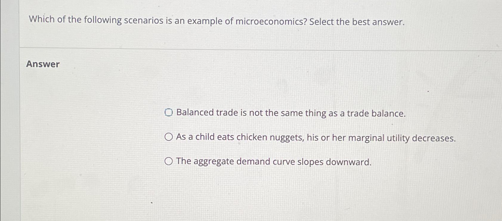 Solved Which of the following scenarios is an example of | Chegg.com