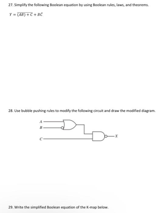 Solved 25. Write the equation for the logic diagram below. | Chegg.com