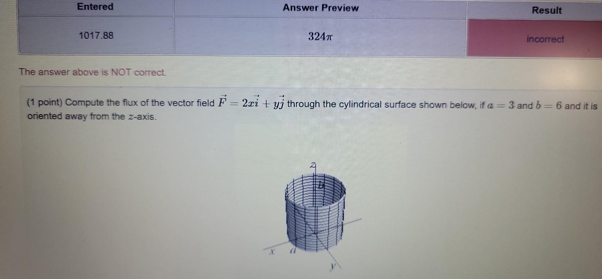 Solved (1 point) Compute the flux of the vector field | Chegg.com Solved (1 point) Compute the flux of the vector field | Chegg.com