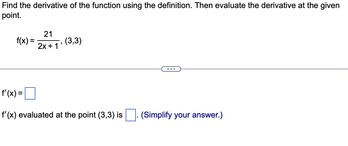 Solved Find the derivative of the function using the | Chegg.com