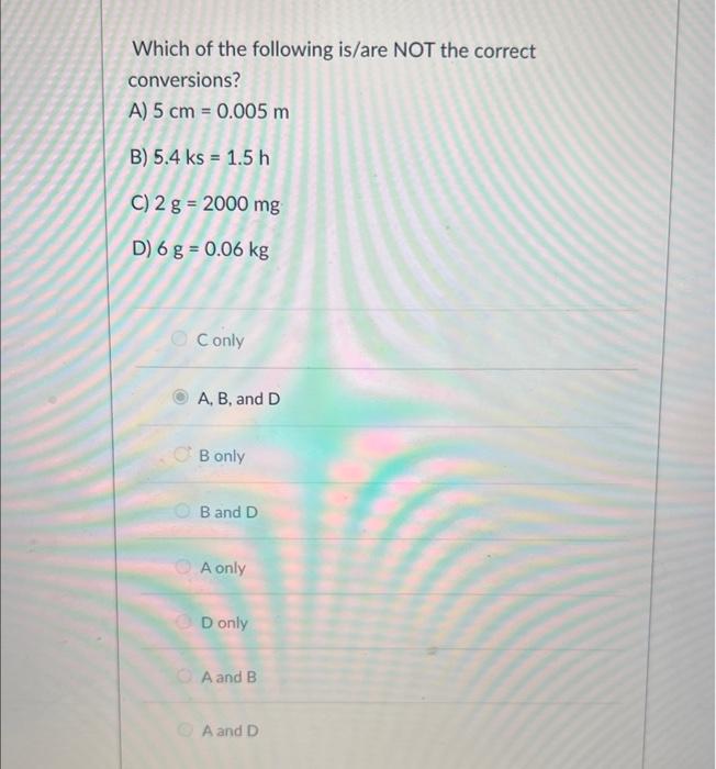 Solved Which of the following is equal to 40 km56 m ? A) | Chegg.com