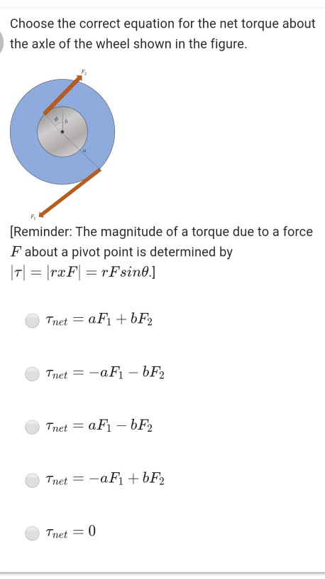 Net Torque Equation