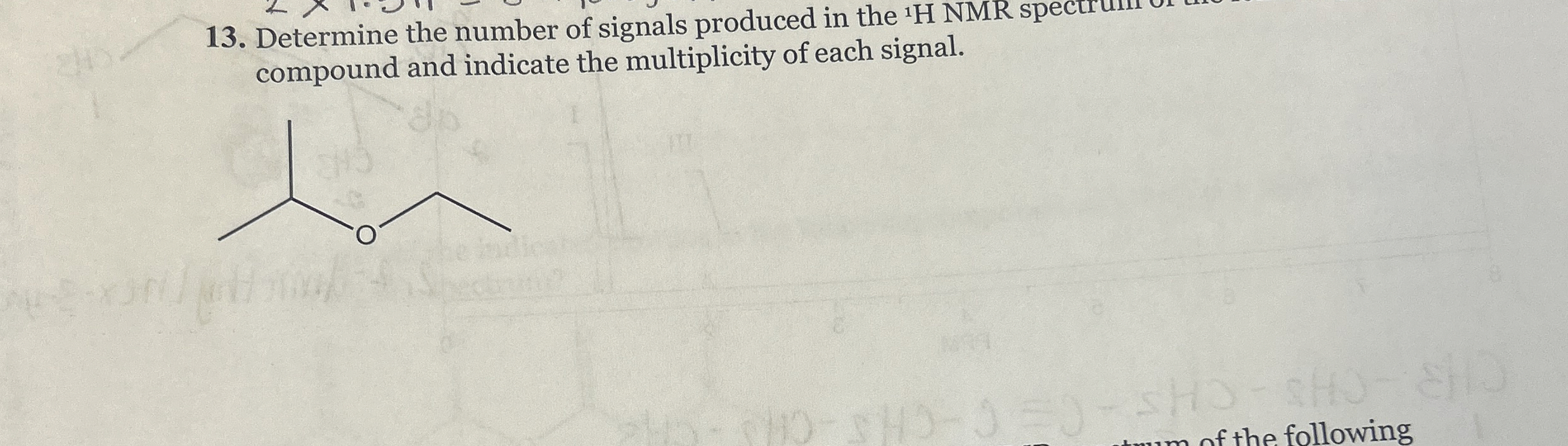 Solved Determine the number of signals produced in the ?1H | Chegg.com