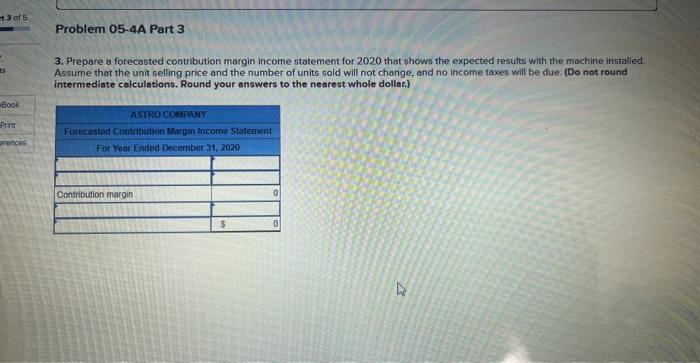 Solved Required information Problem 05-4A Break-even | Chegg.com