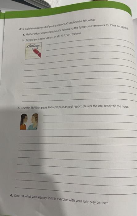 Solved Mr.Kable to answer all of your questions Complete the | Chegg.com