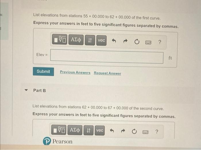 Solved Compute full-station elevations for an unequaltangent | Chegg.com