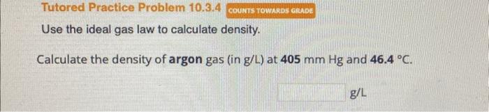 Solved Use the ideal gas law to calculate molar mass. A | Chegg.com