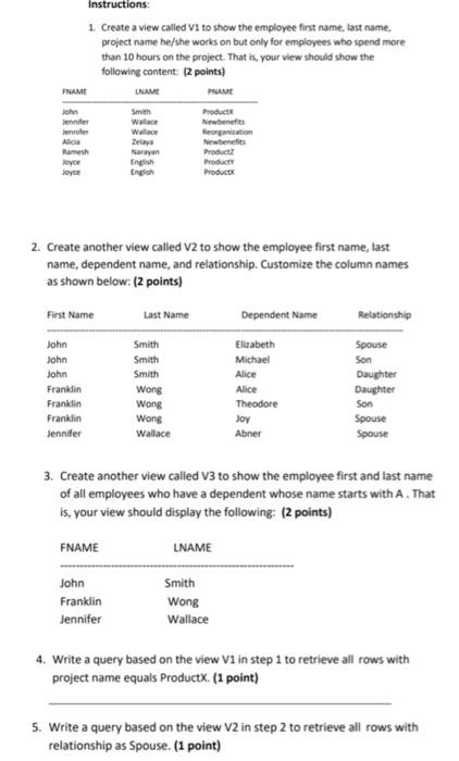 Solved Database Sqlplease Answer With Screenshots Of The